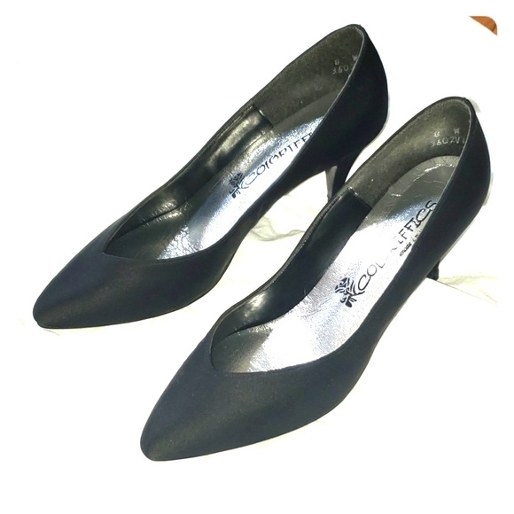 Coloriffics | Shoes | Coloriffics Black Satin Pumps | Poshmark